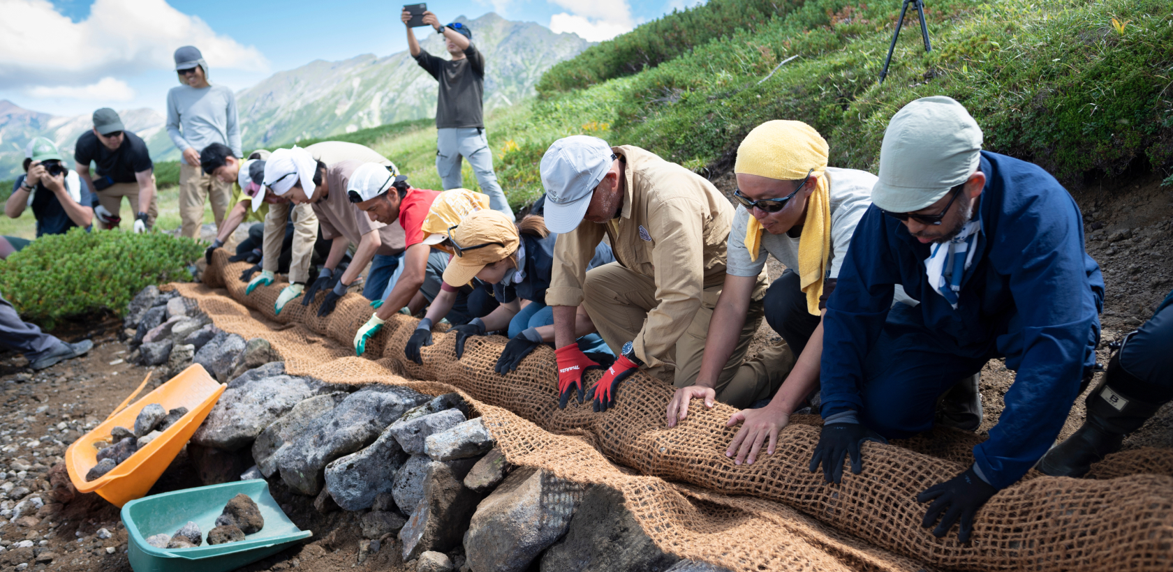 2023年度 祖父岳巻き道 植生復元 | 雲ノ平トレイルクラブ